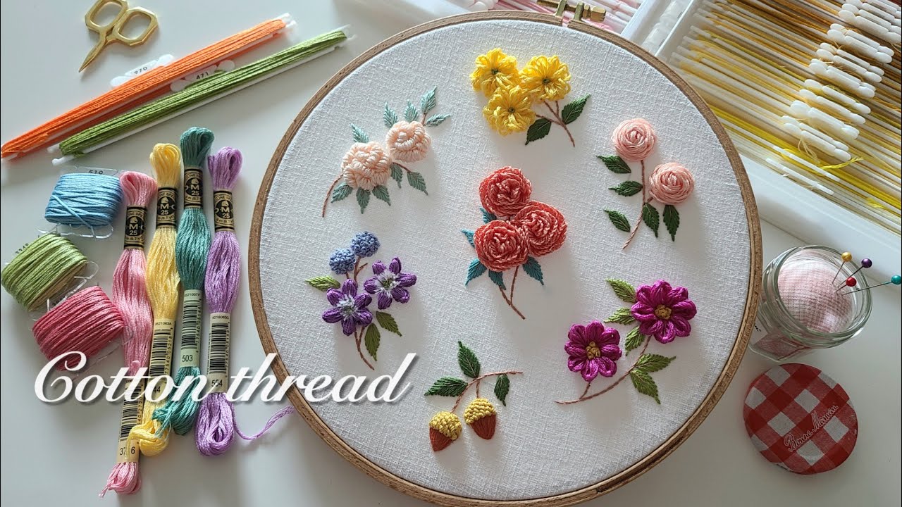 7 different flower designs (free pattern) - Crafts on display